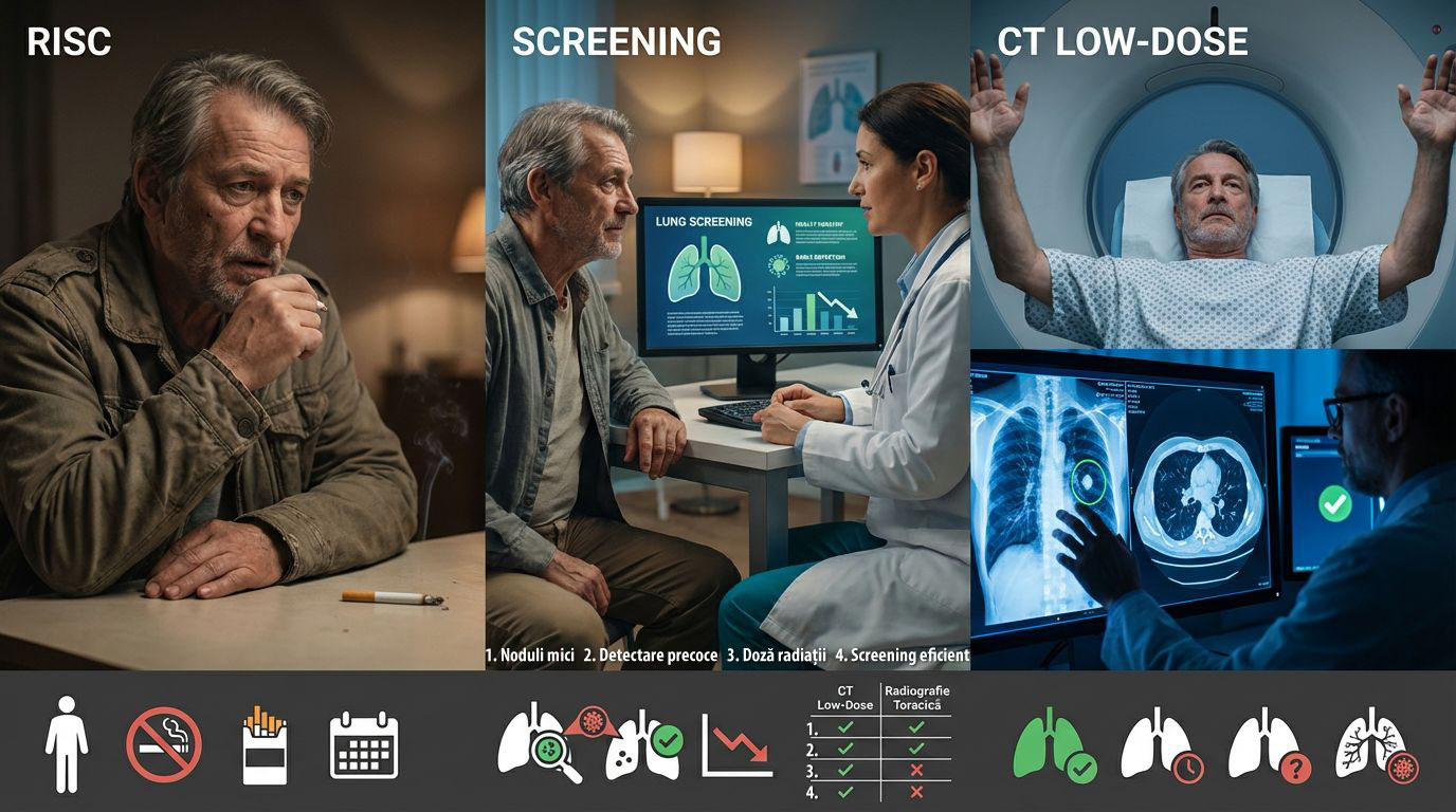 CT screening pulmonar: Depistarea precoce a cancerului care salvează ...