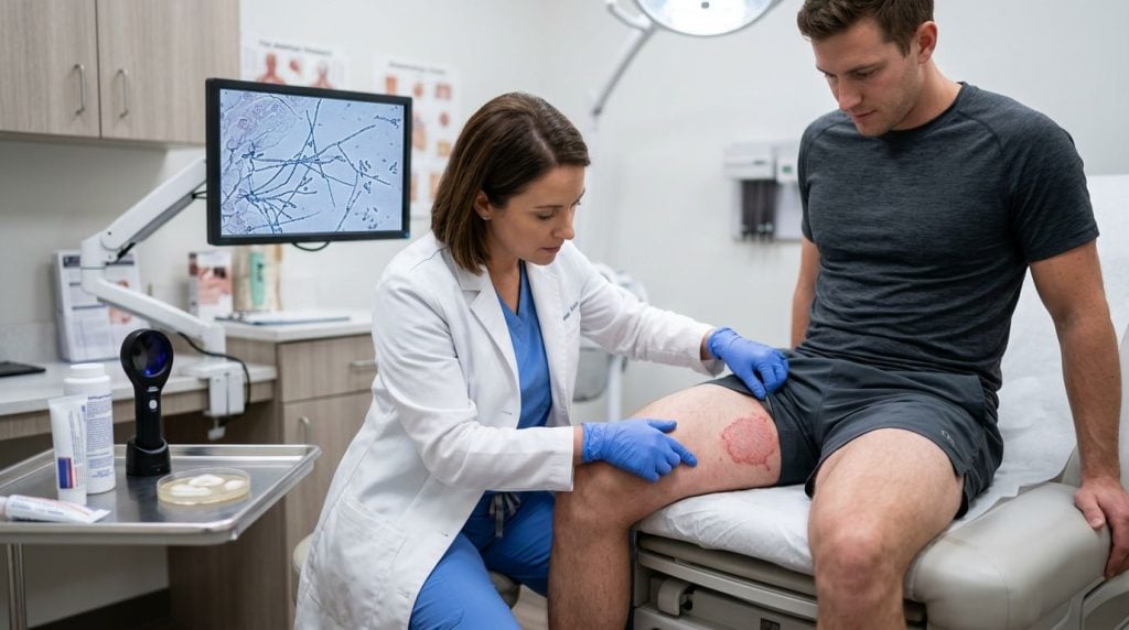 Dermatofitoza inghinală (eczema marginată): Ciuperca din zona inghinală ...